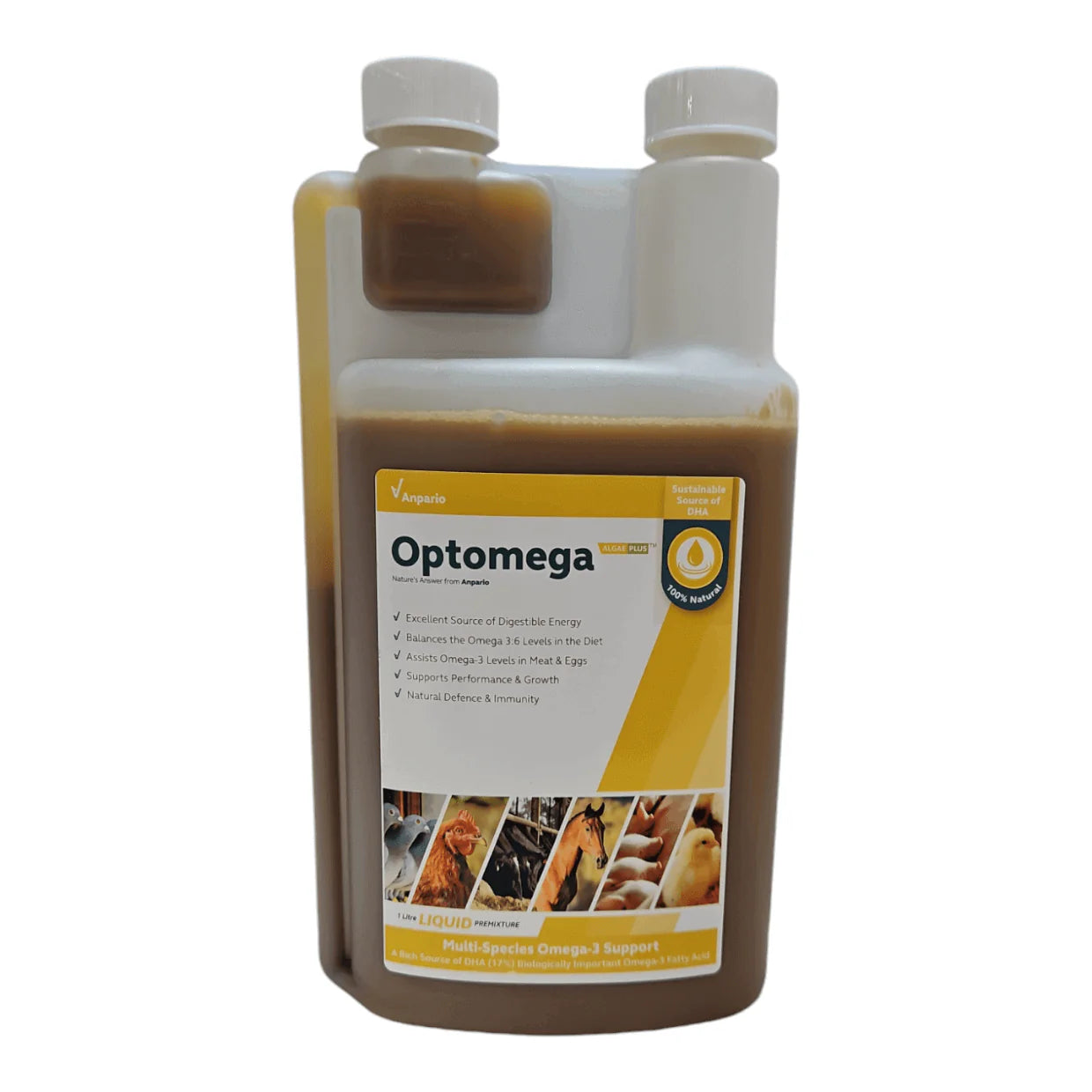 Optomega Algae Plus Feed Supplement - 1 Litre – Equine And Pet