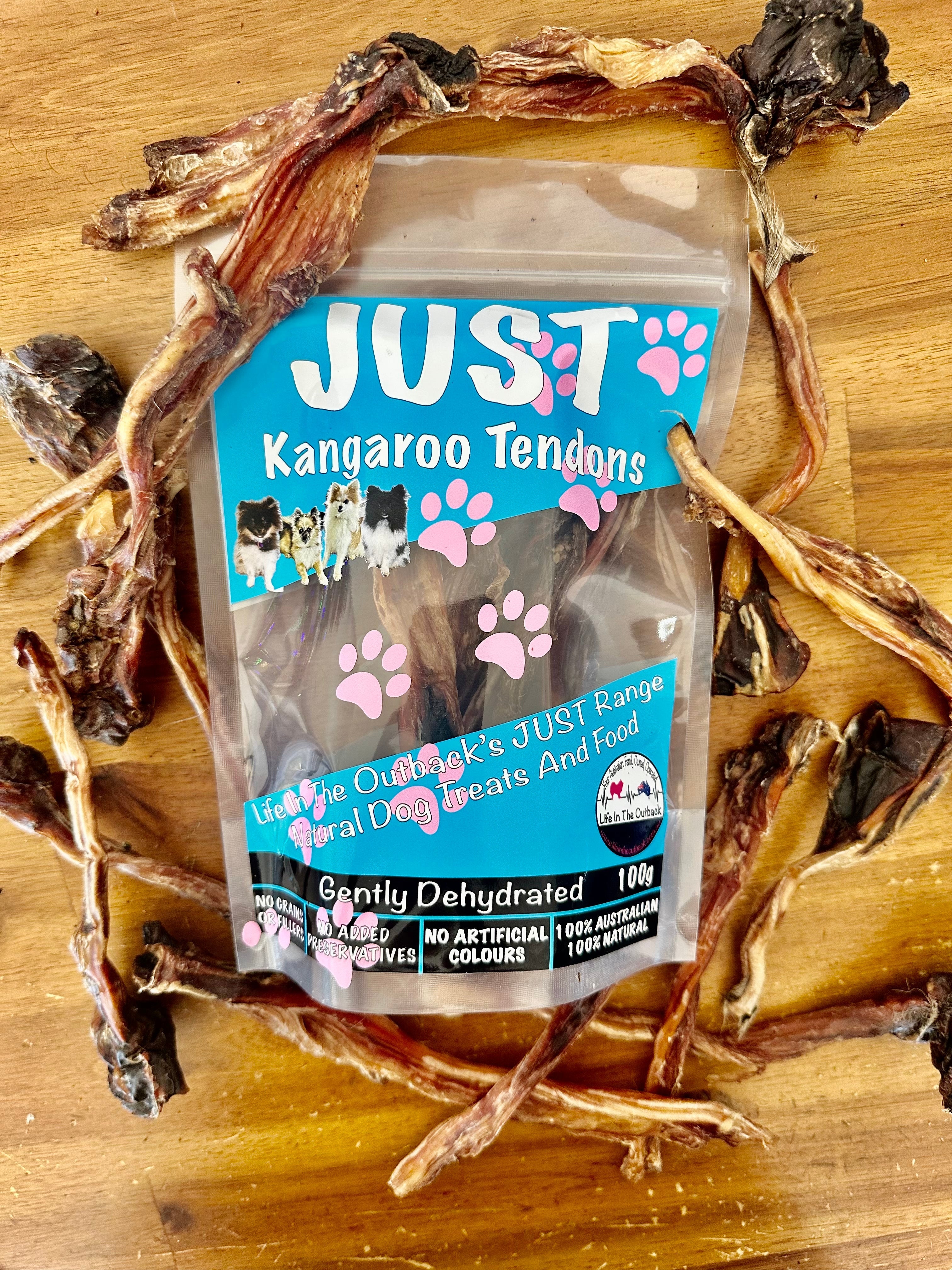 1x Just Kangaroo Tendons – Equine And Pet